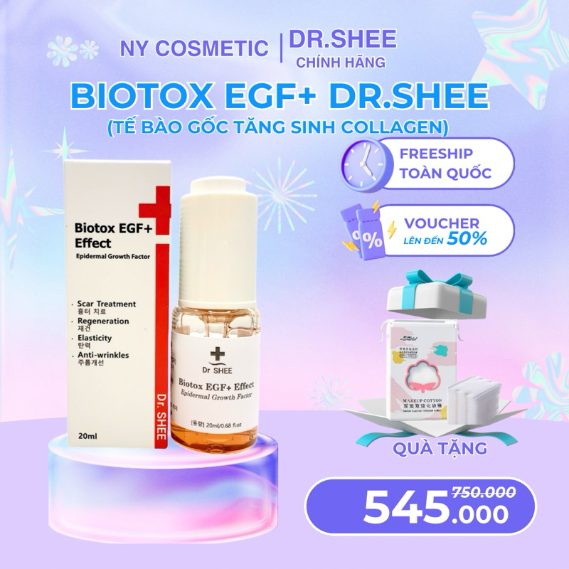 Tế bào gốc Tăng sinh Colagen Biotox EGF Dr.SHEE 20ml, serum thu nhỏ lỗ chân lông Drshee 3wb ...