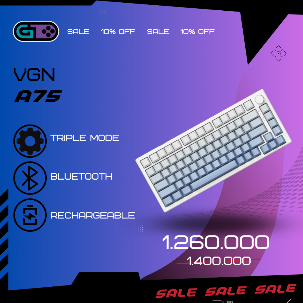 Bàn phím Gaming VGN A75- Công nghệ Rapid Trigger - Hỗ trợ hotswap | Shopee Việt Nam