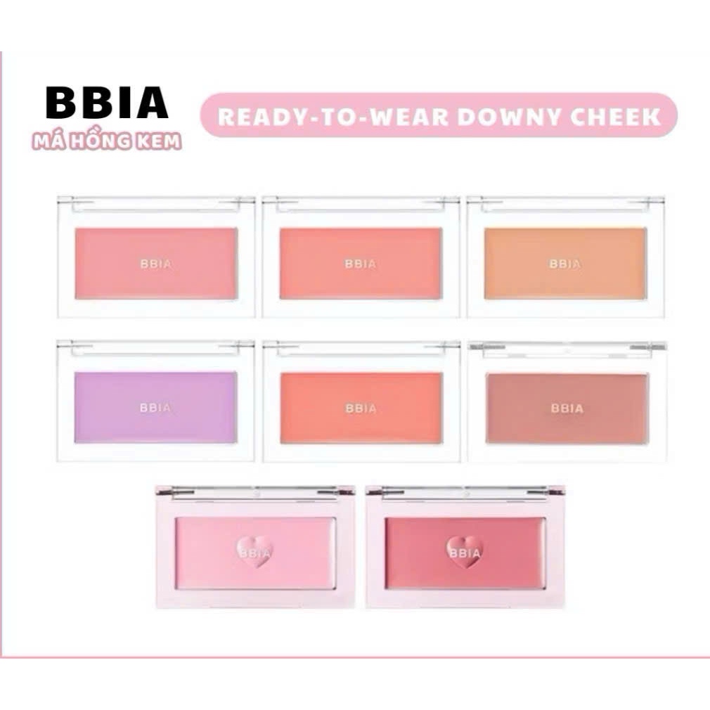 Má Hồng Dạng Kem Bbia Ready To Wear Downy Cheek | Shopee Việt Nam