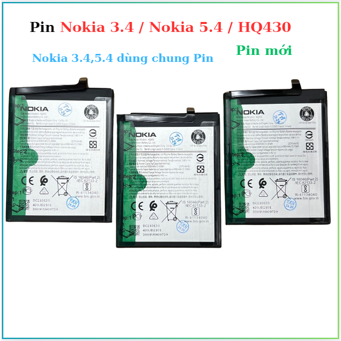 Pin Nokia 3.4,Nokia 5.4,HQ430 dùng chung ,mới | Shopee Việt Nam