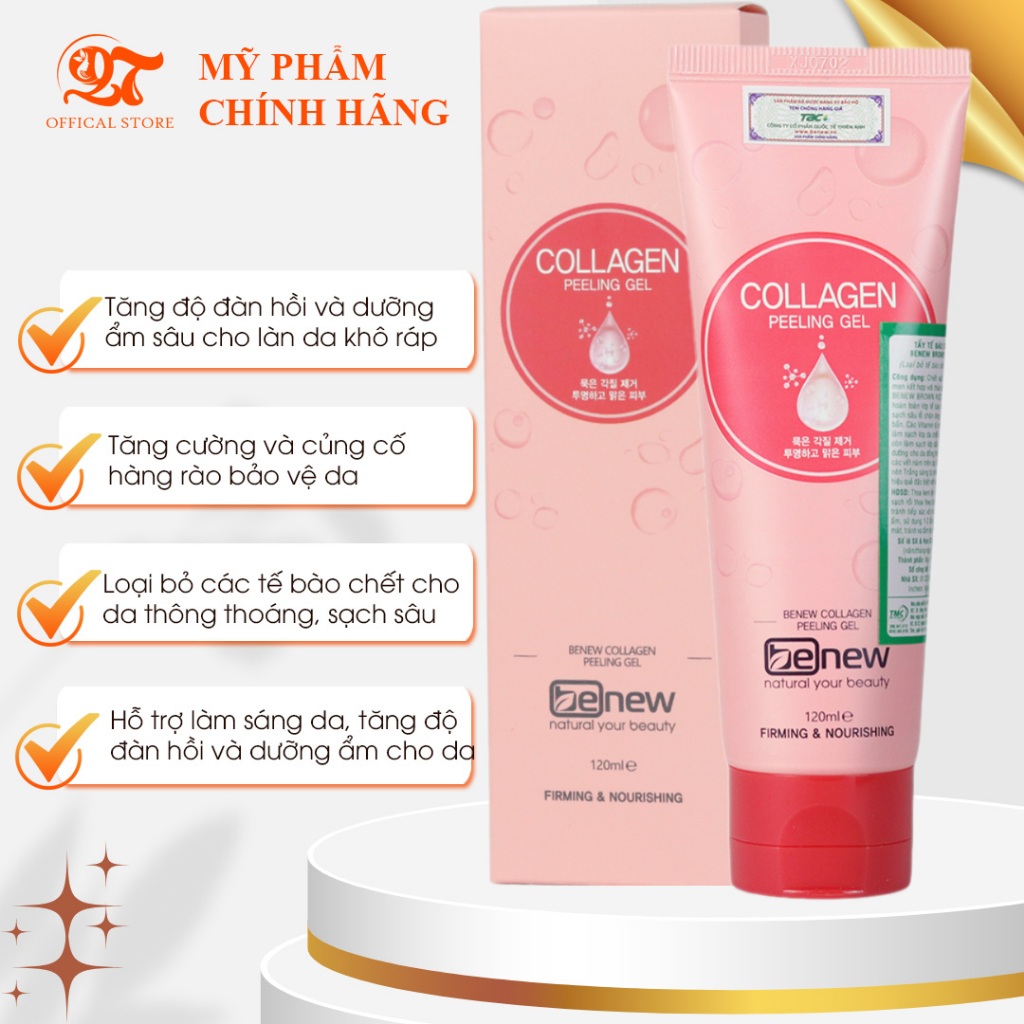 (Hàng chính hãng) Tẩy tế bào chết Benew Collagen Peeling Gel 120ml ...