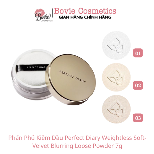 Phấn Phủ Kiềm Dầu Perfect Diary Weightless Soft-Velvet Blurring Loose ...