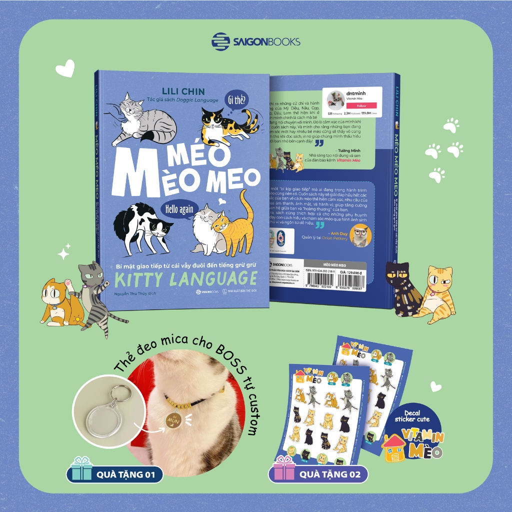 Sách - Mèo Méo Meo - Kitty Language - Bí Mật Giao Tiếp Từ Cái Vẫy Đuôi ...