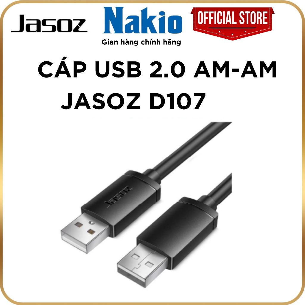 Cáp USB 2.0 AM-AM JASOZ D107- Hàng chính hãng – Bảo hành 18 tháng ...