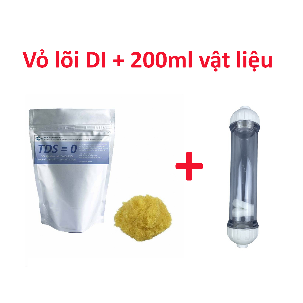 Vật liệu thay thế cho lõi DI 200ml, TDS=0ppm | Aqua-Tick | Shopee Việt Nam