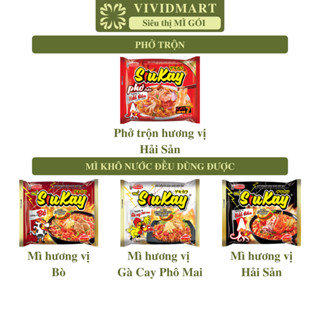 [GÓI LẺ] - ACECOOK - Mì Siukay 4 vị: siêu cay hải sản, Siucay gà cay ...