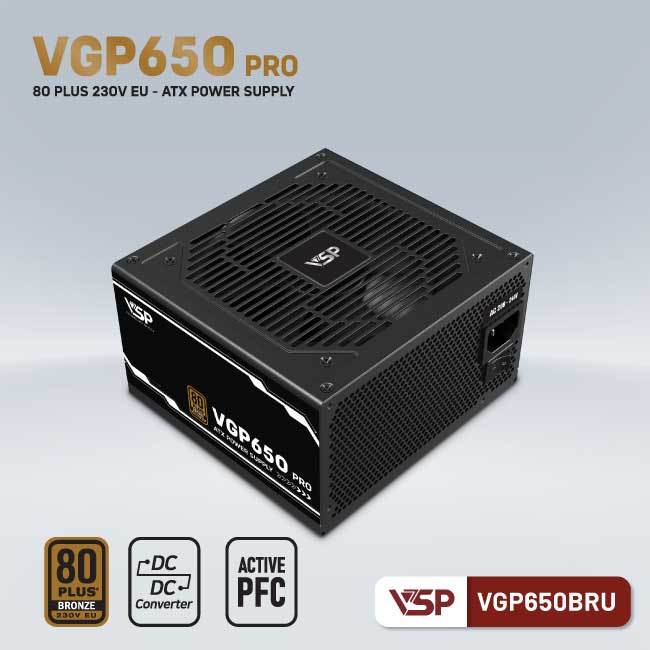 BỘ NGUỒN MÁY TÍNH VSP VGP650BRU PRO - 80PLUS BRONZE 230V EU | Shopee Việt Nam