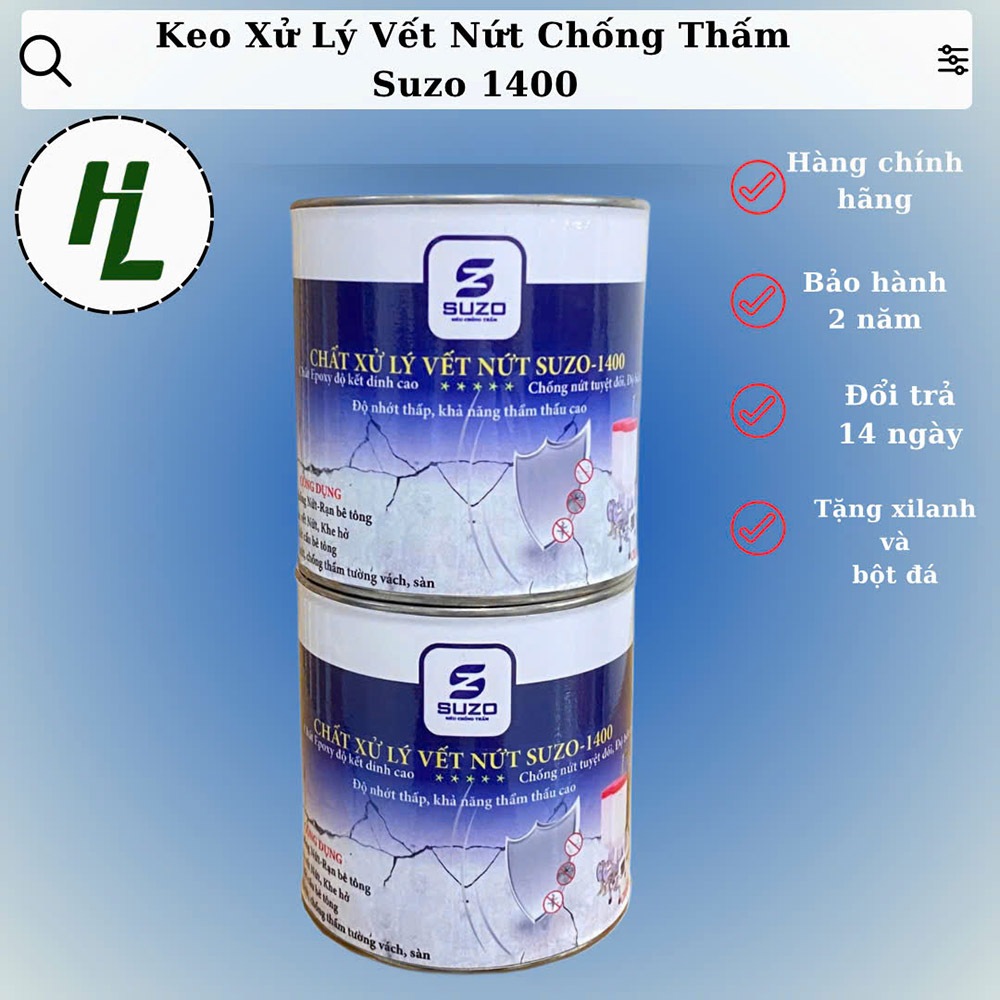 Keo Xử Lý Vết Nứt Suzo 1400, Keo Chống Nứt Bê Tông Chính Hãng, Chống ...
