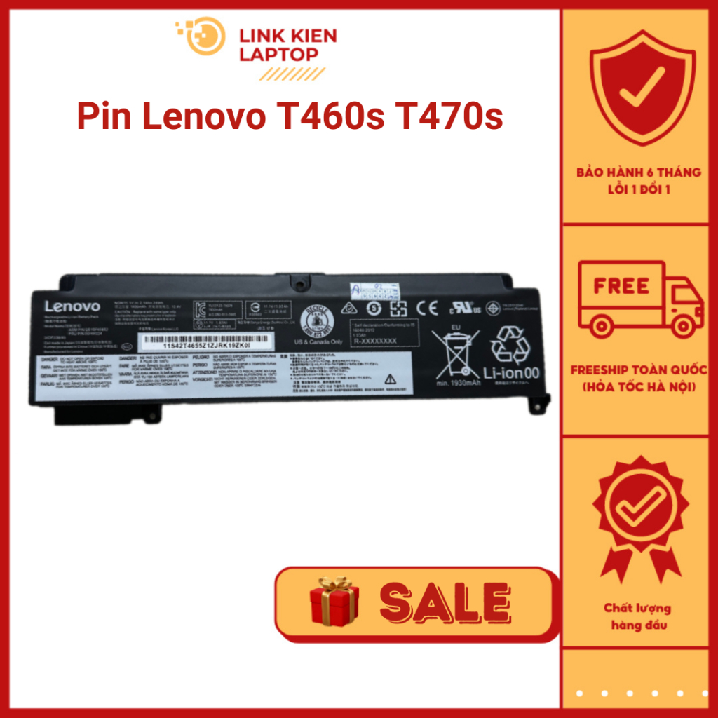 Pin Laptop Lenovo T460s T470s 00HW025 01AV405 01AV406 Zin Cao Cấp Mới ...