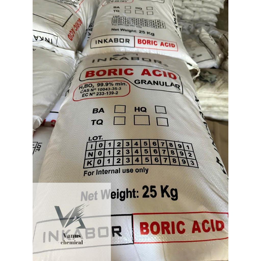 (hoachat_vanus) Acid boric, Axit H3BO3, Acid H3BO3, H3BO3 99%, DẠNG RẮN TINH KHIẾT HÀNG THÍ ...