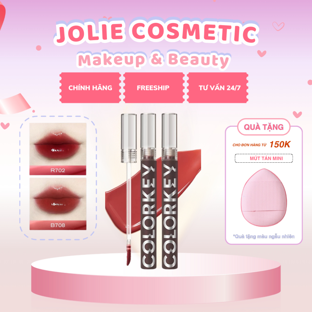 COLORKEY Son Colorkey Airy Lip Miror Series chất son tint bóng lâu trôi ...