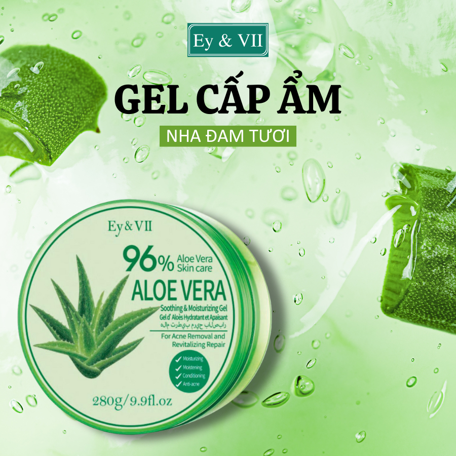 Gel nha đam dưỡng ẩm & làm mềm da - gel lô hội 96% Aloe Vera Gel 280g ...