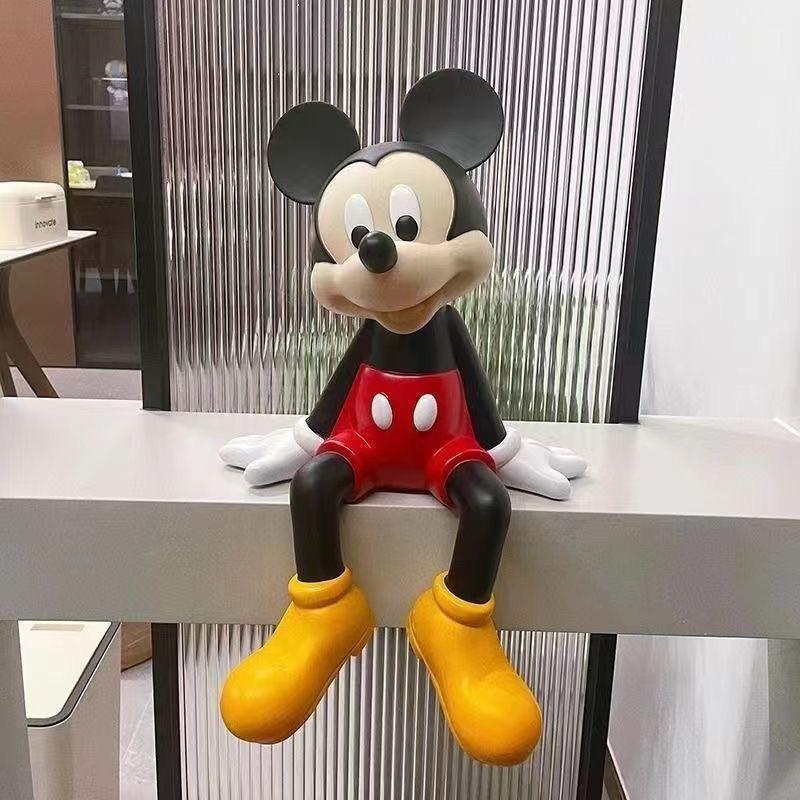 Mô hình tượng chuột micky ngồi nghỉ decor gia đình/ quà tặng tân gia ...