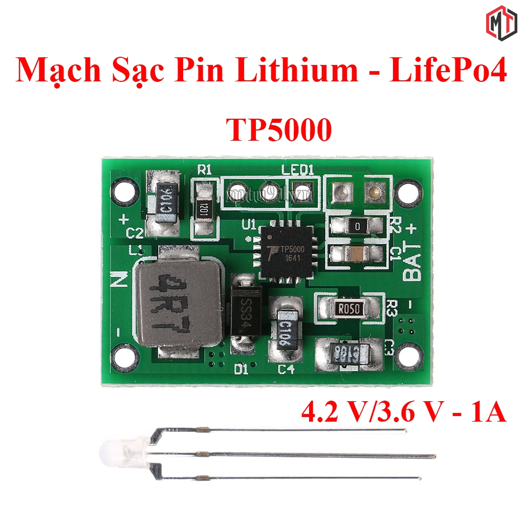 Mạch sạc pin Lithium - ion - LiFePO4 4.2 V/3.6v - 1A TP5000 | Shopee ...