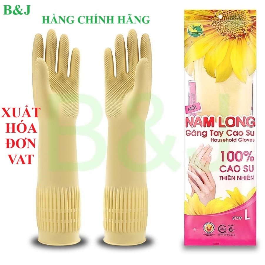 Găng tay cao su dài Nam Long Chính Hãng - Găng tay rửa chén bát gia ...