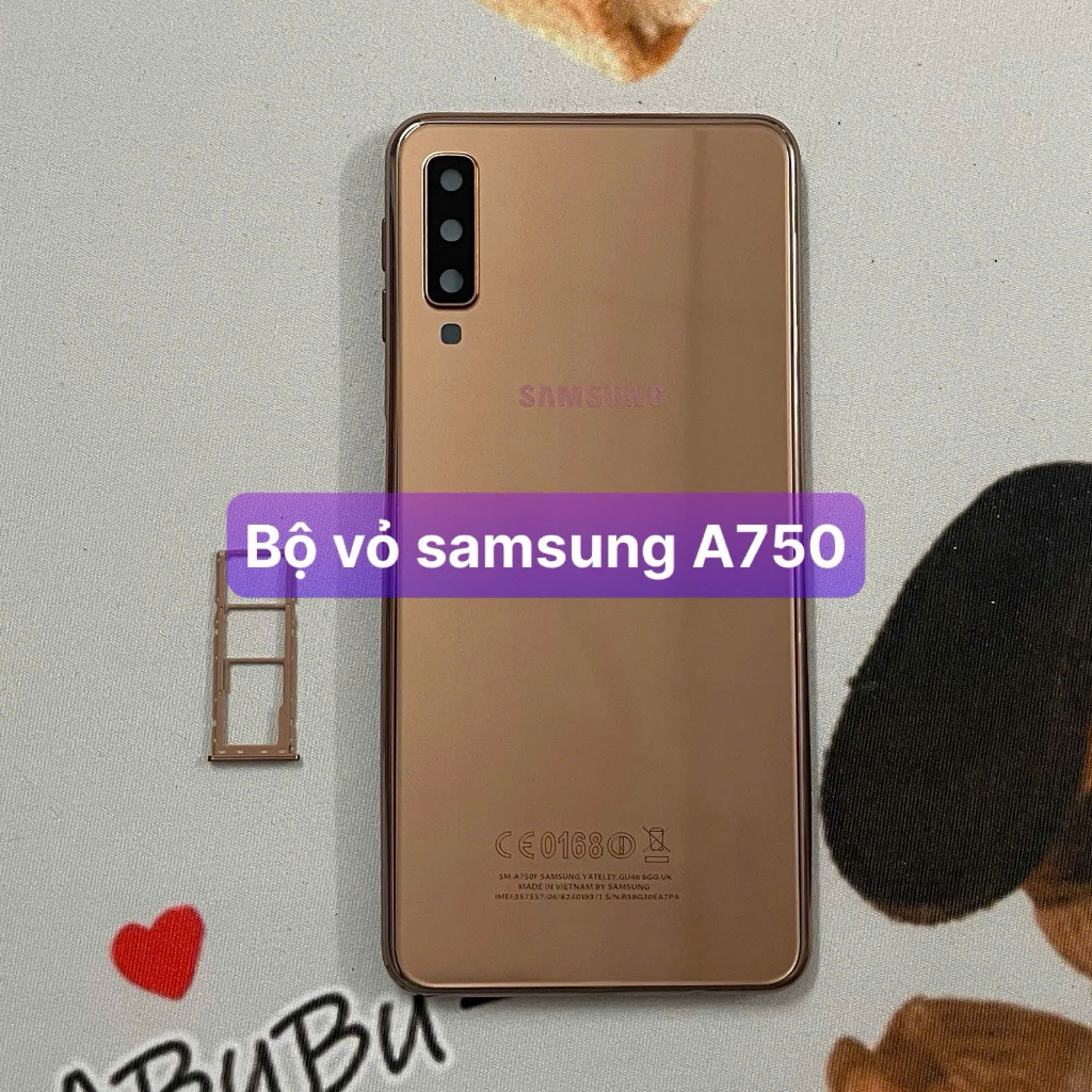 bộ vỏ samsung A750 / A7 2018 bộ vỏ zin kèm khay sim,kính camera | Shopee Việt Nam