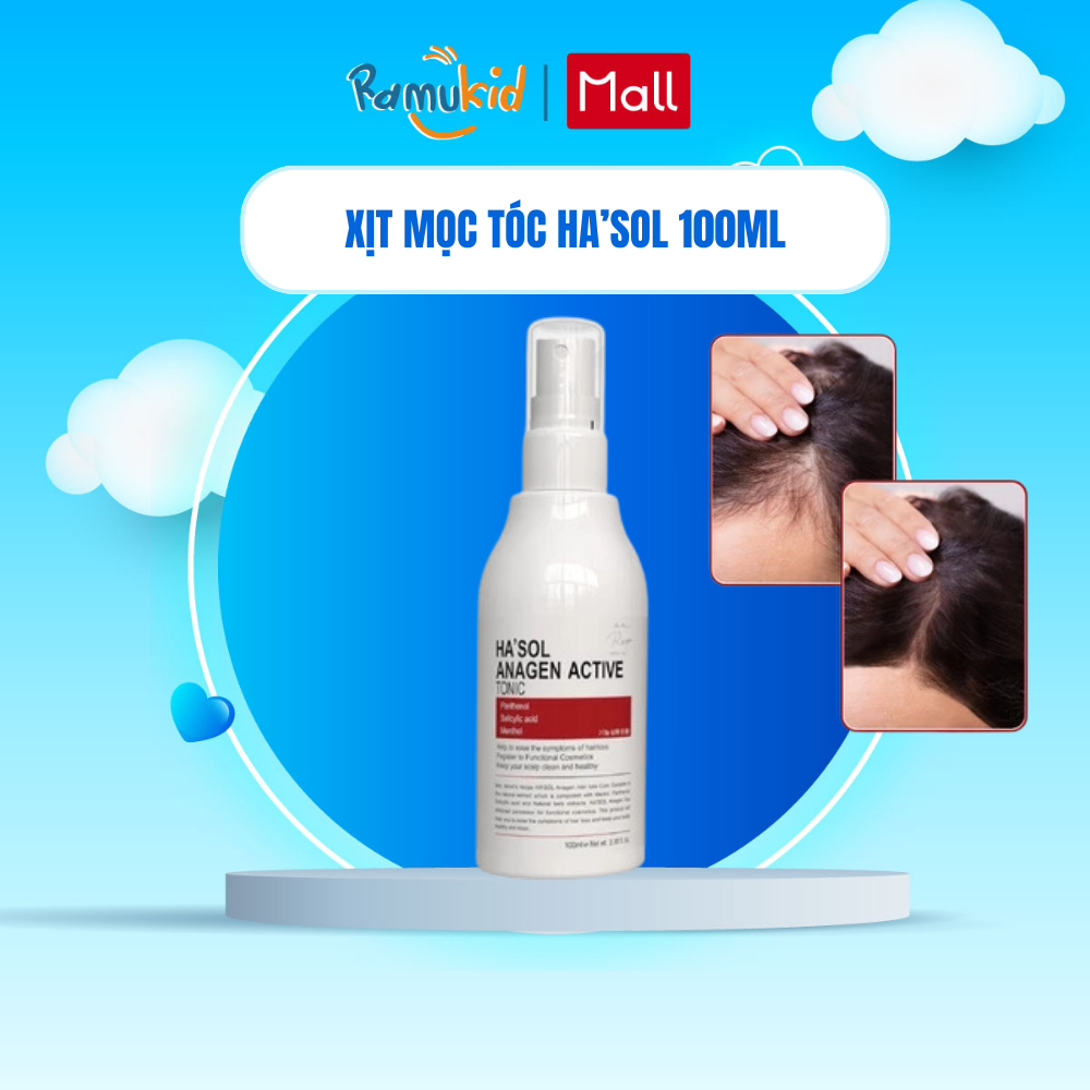 Xịt Kích Mọc Tóc Hasol Anagen Active Tonic 100ml - Dưỡng Da Đầu Chắc ...