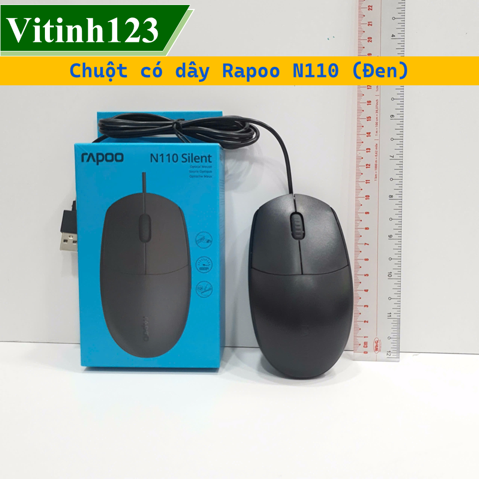 Chuột có dây Rapoo N110, Rapoo N500,Rapoo N1600 Silent | Shopee Việt Nam