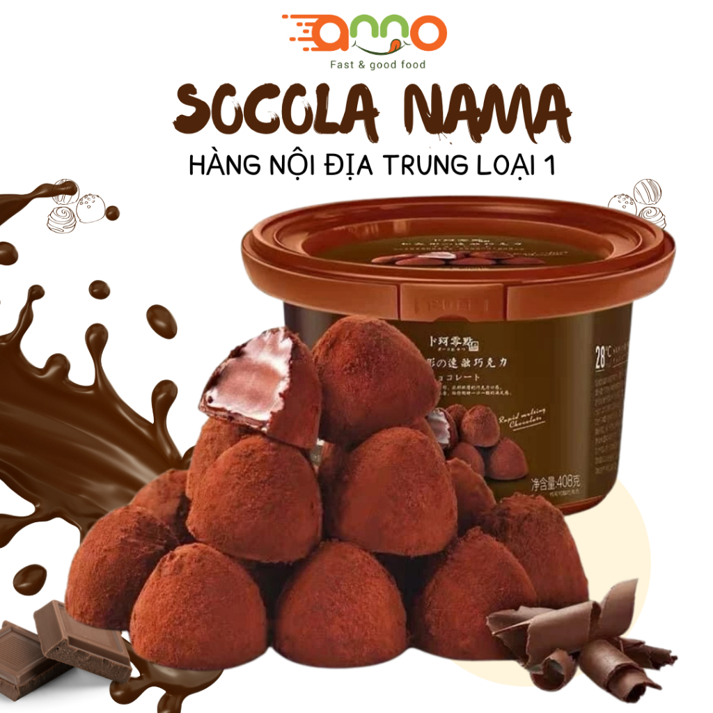 Socola Nama hộp 408g, 80 viên hình nấm Anno Food | Shopee Việt Nam