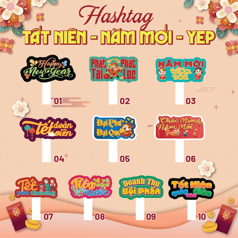[HASHTAG] Bảng chụp hình cầm tay TẤT NIÊN - NĂM MỚI - YEP HAFU HOUSE ...