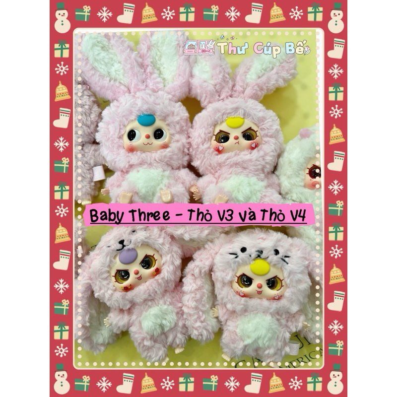 [CHÍNH HÃNG] Thỏ Baby Three V3 và V4 phiên bản đặc biệt rất hiếm - được ...
