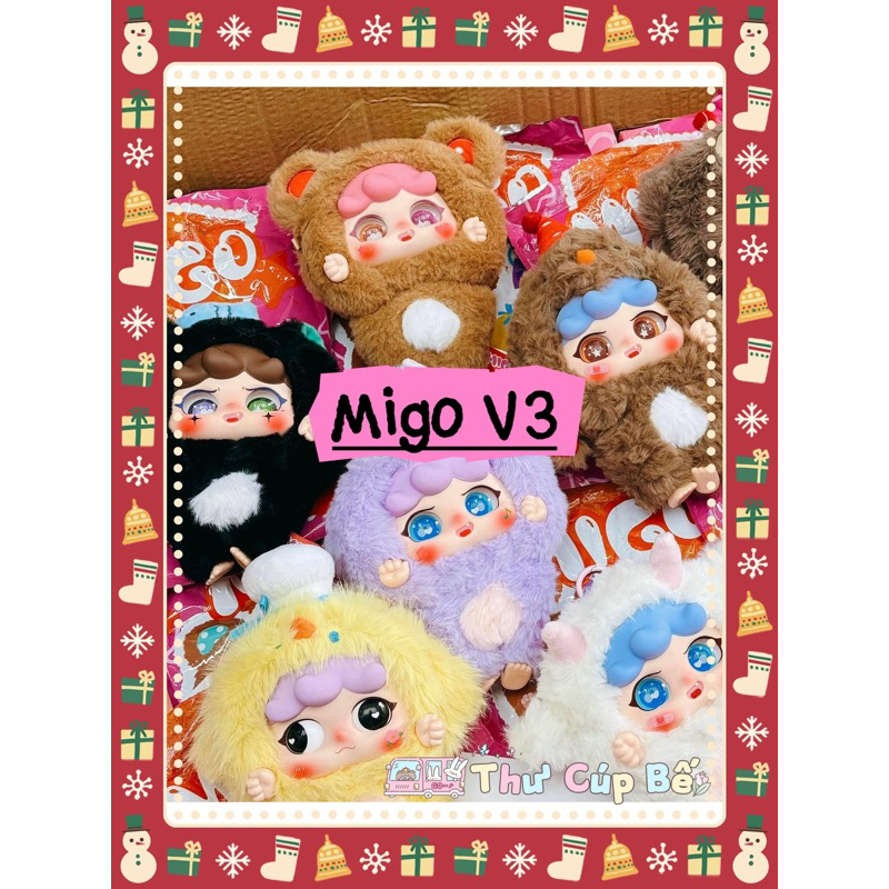 [CHÍNH HÃNG] Blindbox Migo Animal Party V3 - bản nguyên con xinh xắn có móc khoá treo - Hộp mù ...