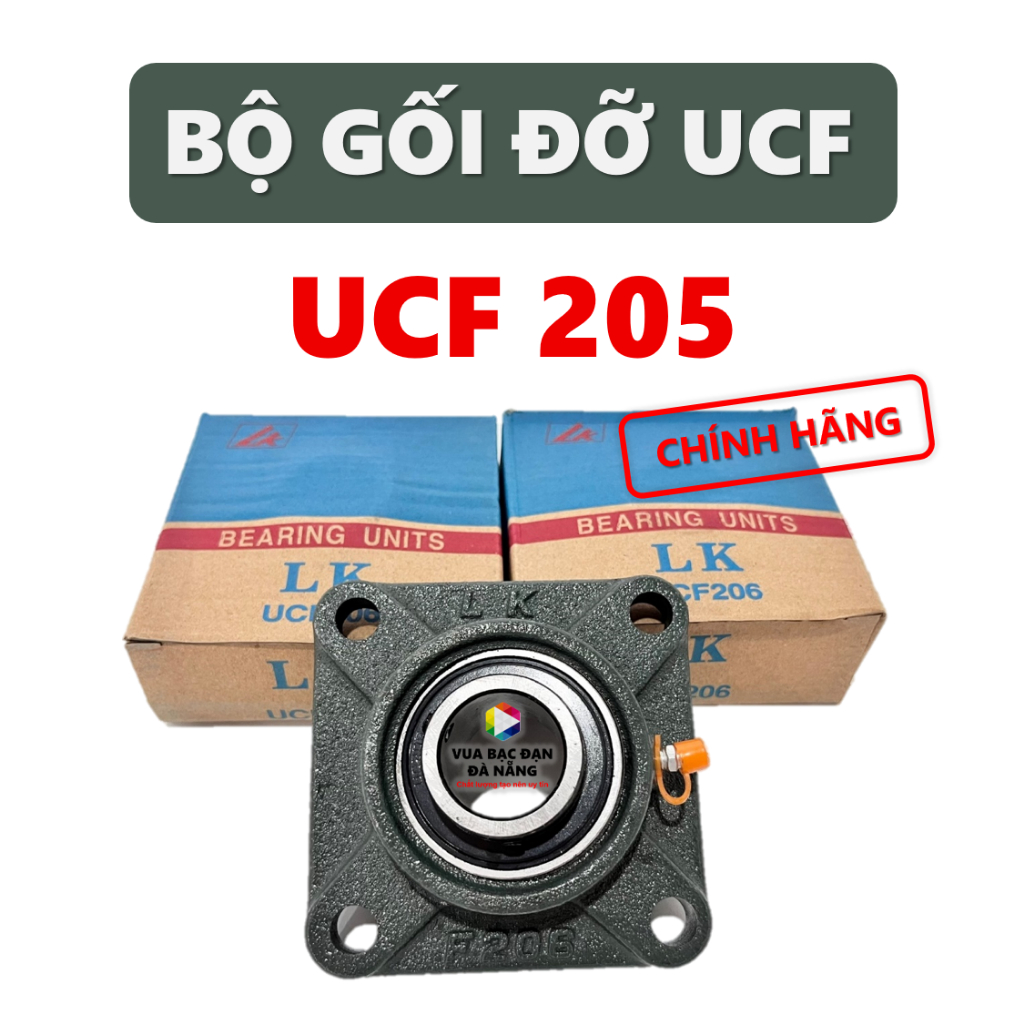 [CHÍNH HÃNG] Bộ gối đỡ vòng bi UCF205 lỗ trục 25mm chất lượng cao , UCF 205 cốt trục 25mm đủ ...