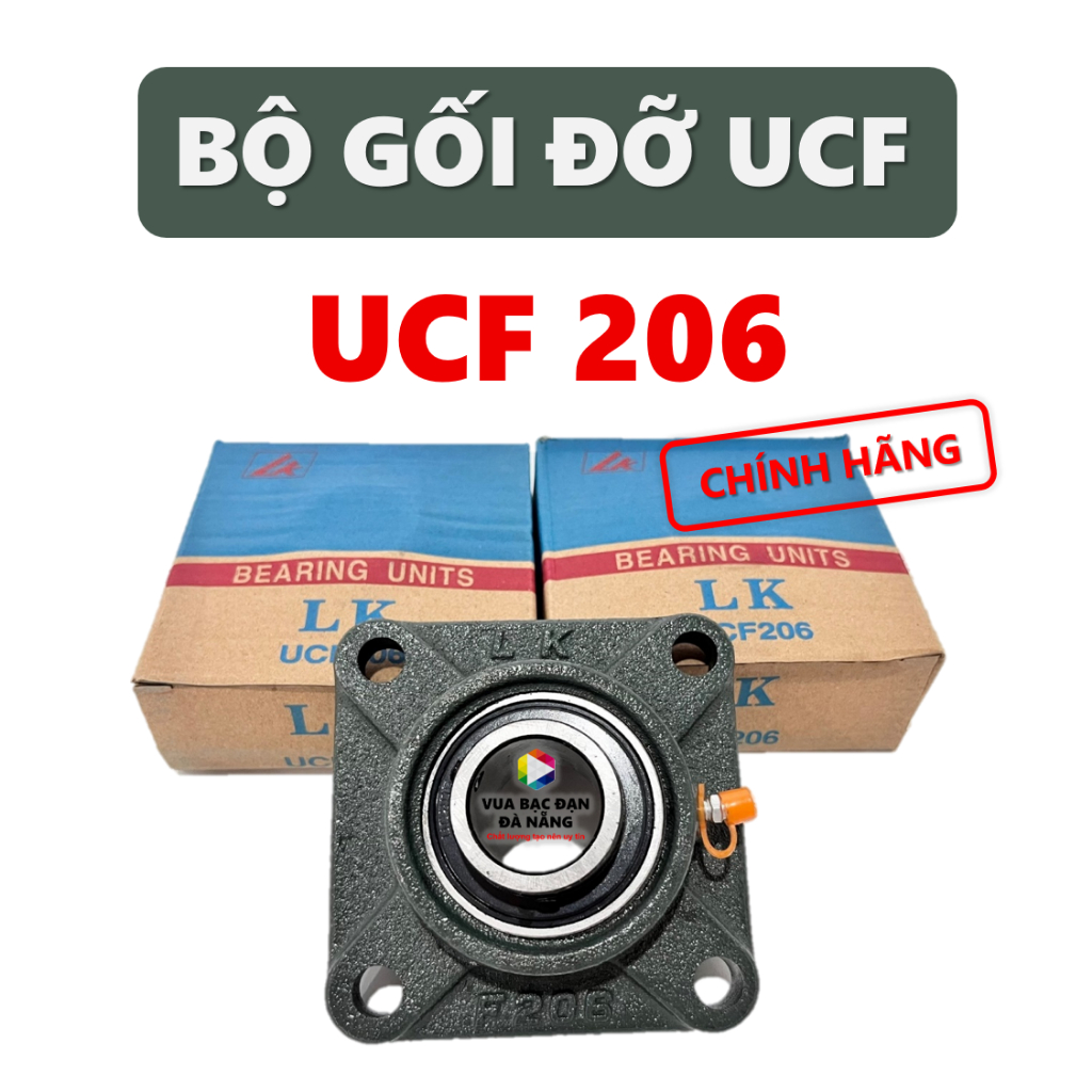 [CHÍNH HÃNG] Bộ gối đỡ vòng bi UCF206 lỗ trục 30mm chất lượng cao , UCF 206 cốt trục 30mm đủ ...