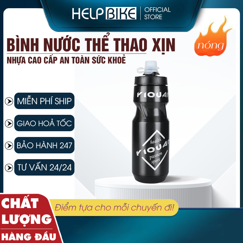 Bình nước thể thao, bình nước xe đạp thể thao KHÔNG MÙI RIQUAN chất ...