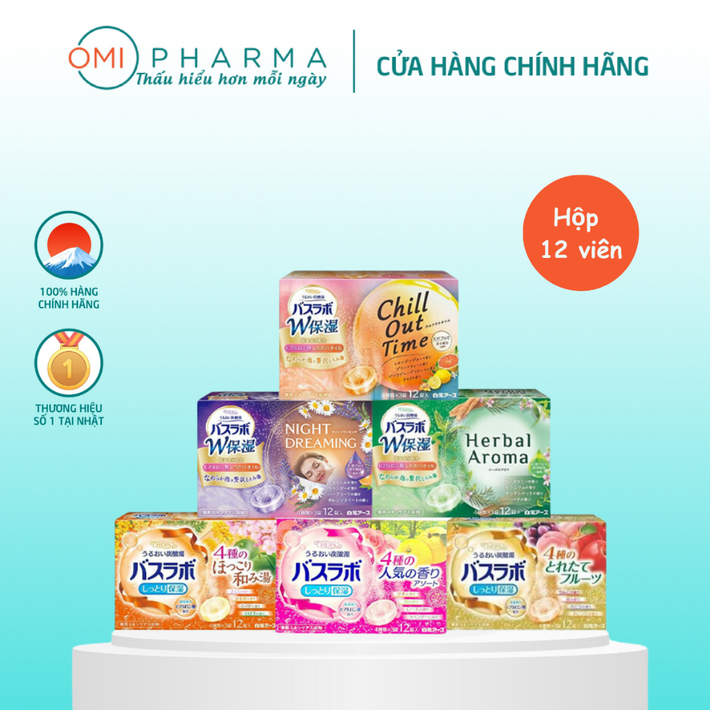 Viên Thả Bồn Tắm Dưỡng Ẩm Hers Bath Lab Hakugen Earth Nhật Bản (12 viên/hộp) | Shopee Việt Nam