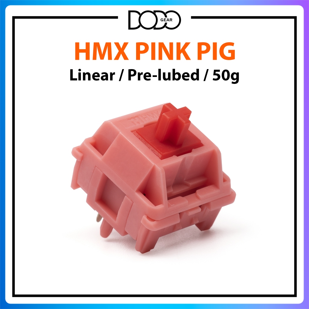 Switch HMX Pink Pig 5 PIN Linear 50g công tắc bàn phím Switch HMX Pink ...