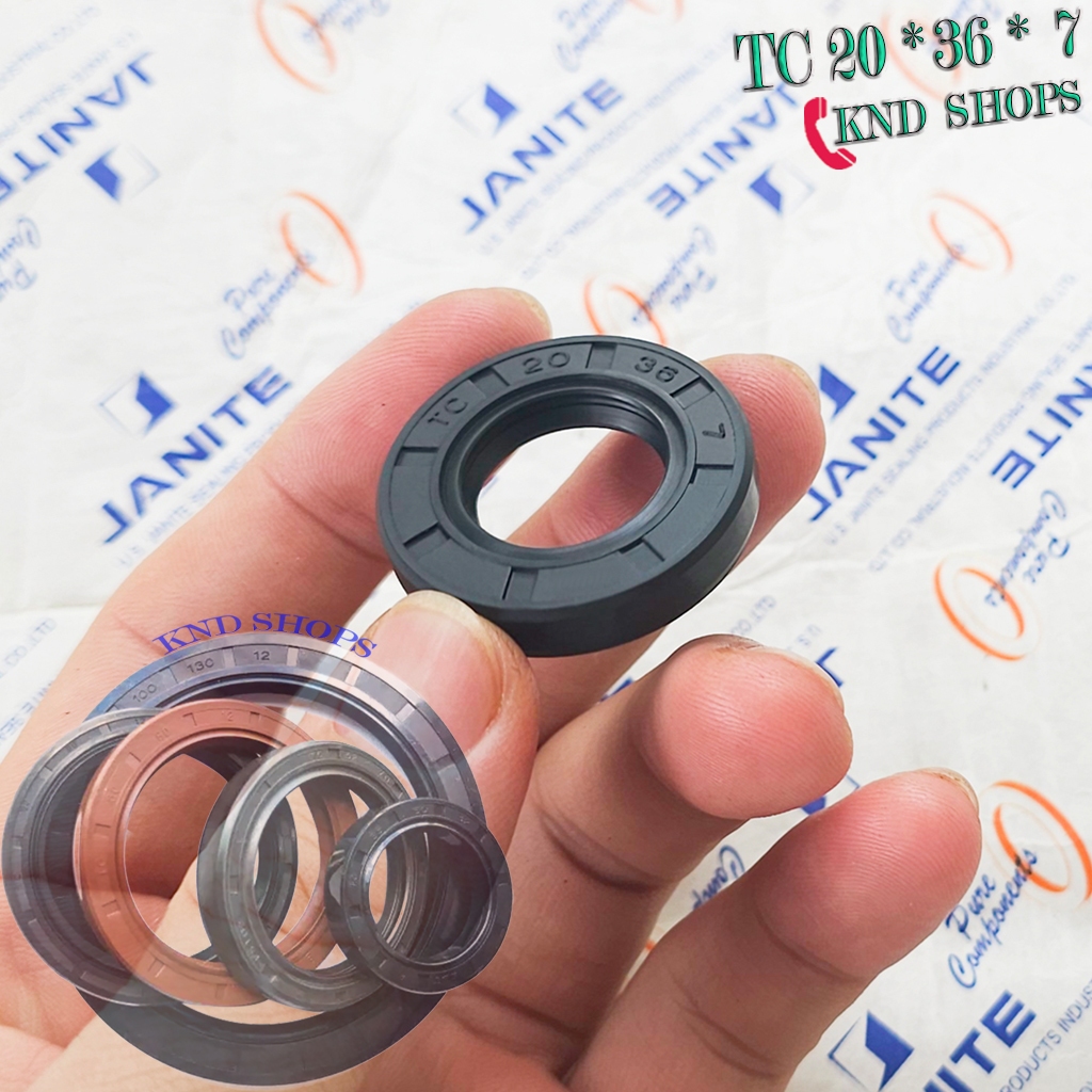 Phớt dầu TC 20*36*7 | TC 20*37*7 chặn nhớt trục chuyên cho phụ tùng xe máy, máy sản xuất công ...