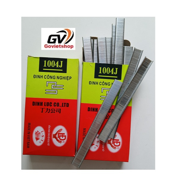 Đinh U 1004J, hiệu LĐ, hộp 5.000 cây đinh U10mm x dài 4mm bấm gỗ ván ...