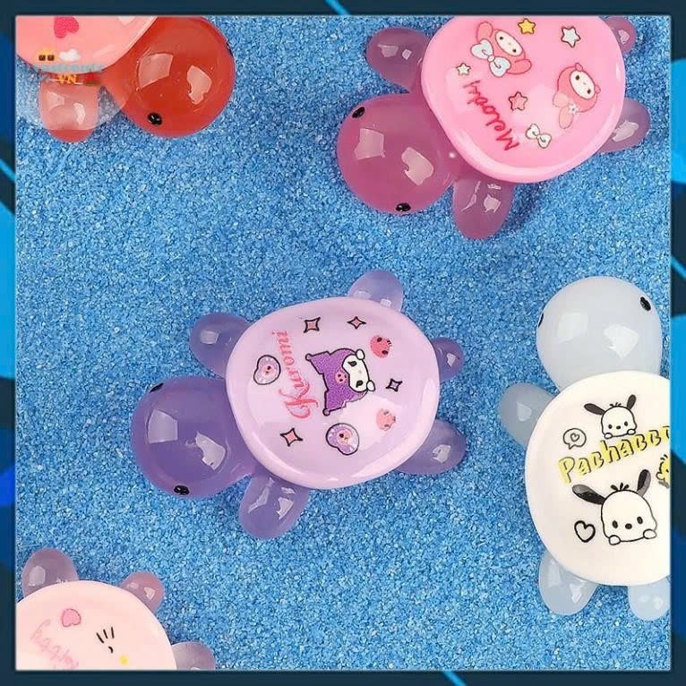 Túi mù tự xé hình con vật rùa phát sáng mini , Túi mù phát sáng trang ...