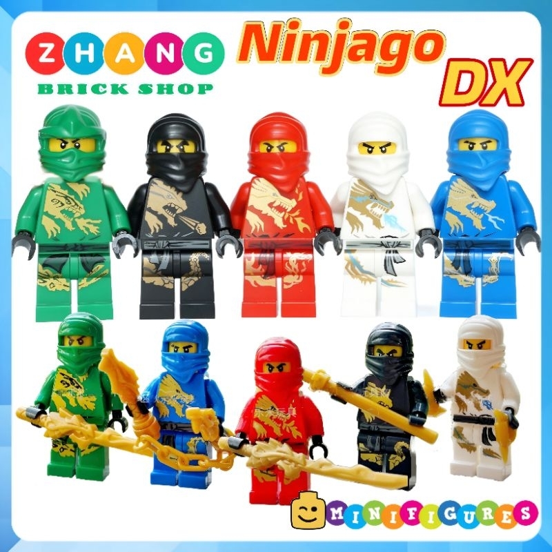 Đồ chơi xếp hình Ninjago DX Kai Cole Jay Zane Lloyd Minifigures Jinrun DX | Shopee Việt Nam