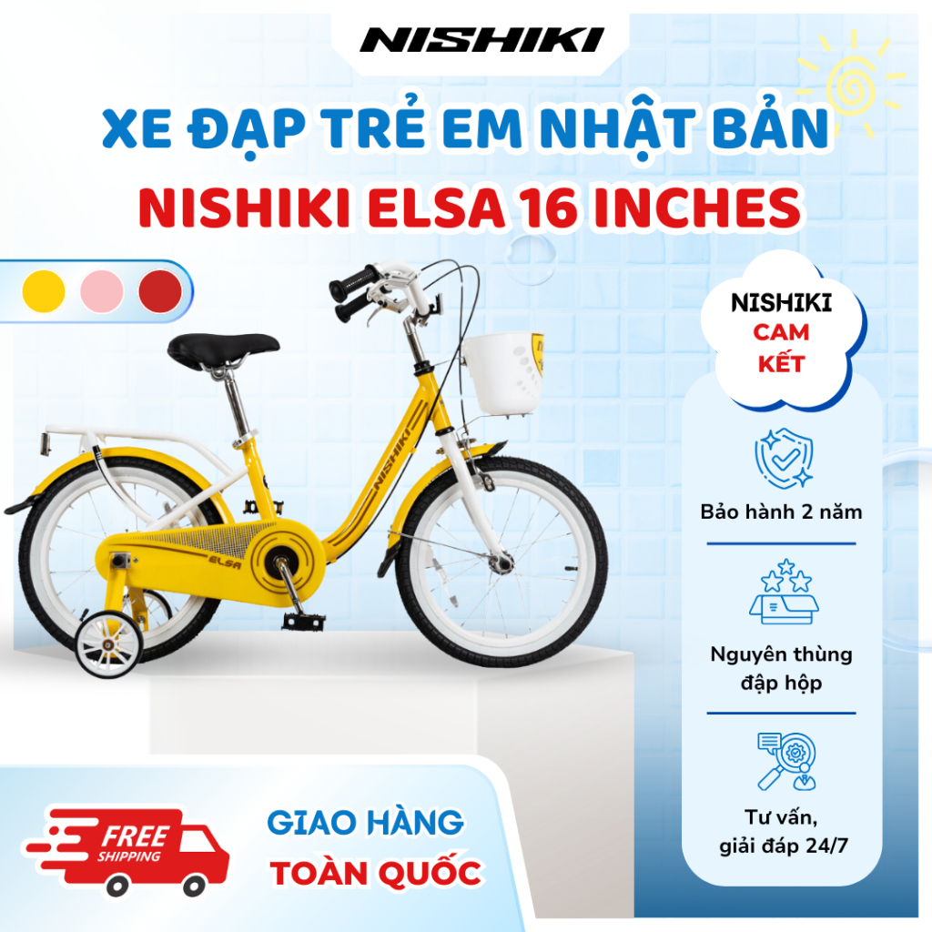 Xe đạp trẻ em Nhật Bản NISHIKI ELSA 16 inches A17 | Shopee Việt Nam