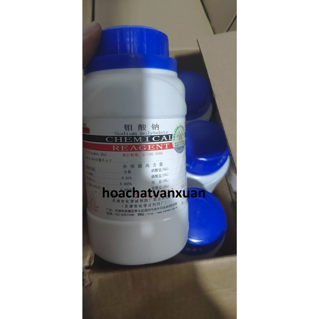 Chất Sodium molybdate natri molybdat lọ 500g CAS 7631-95-0 Na2MoO4 2H2O ...