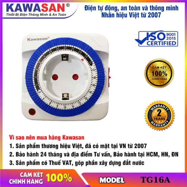 Ổ Cắm Hẹn Giờ Cơ - Tiết Kiệm - Dễ Sử Dụng - TG16A KAWASAN | Shopee Việt Nam