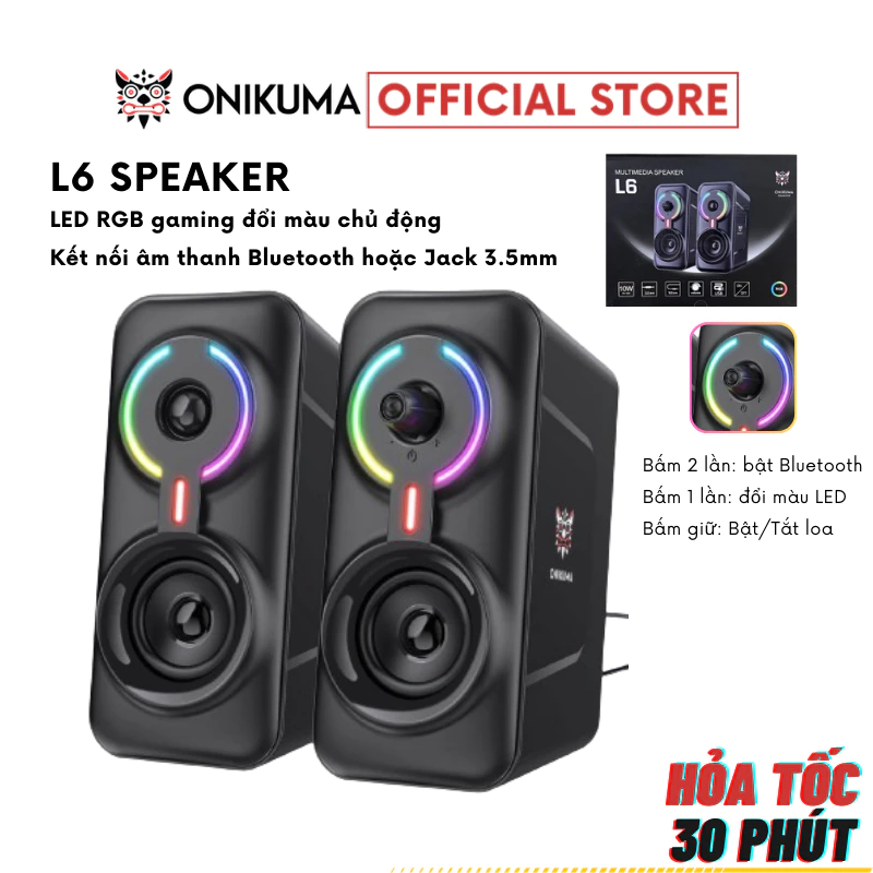 Loa Gaming ONIKUMA L6 Hỗ Trợ Bluetooth và AUX Jack 3.5mm – Loa Âm Thanh ...
