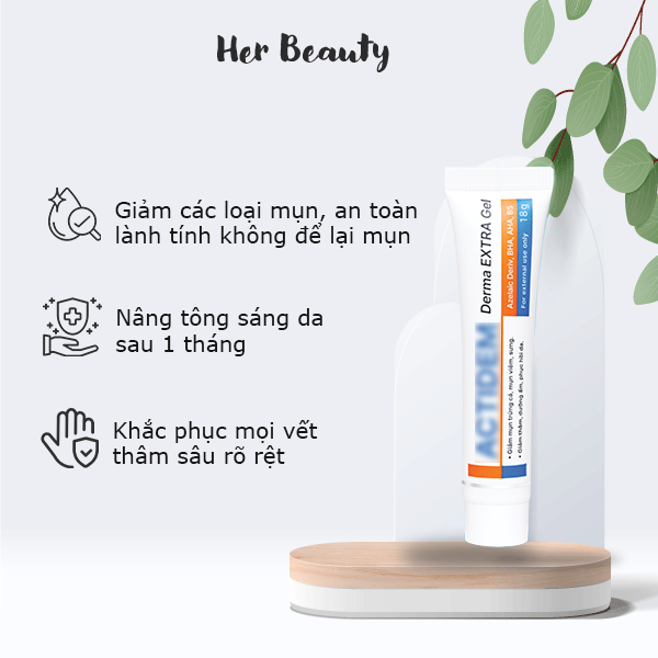 ACTIDEM EXTRA - Gel giảm mụn, dưỡng ẩm da ACTIDEM Derma Gel 18gr / 40gr ...