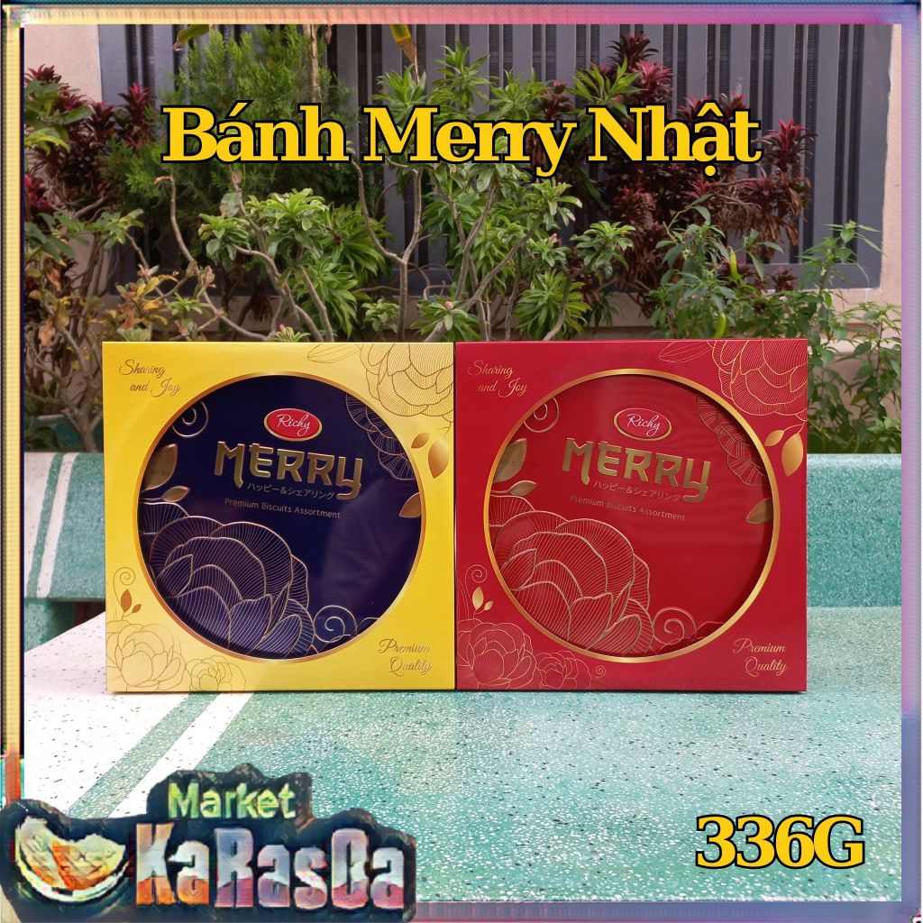 Bánh Merry Nhật Hộp Thiếc Tròn 336G | Shopee Việt Nam