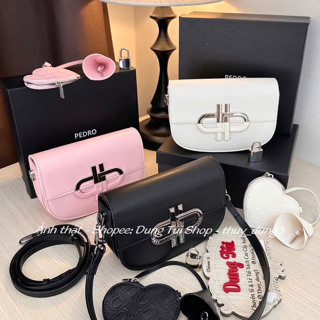 [Fullbox] Túi nữ kẹp nách + đeo chéo size 18 form nhỏ gọn kèm dây charm ...