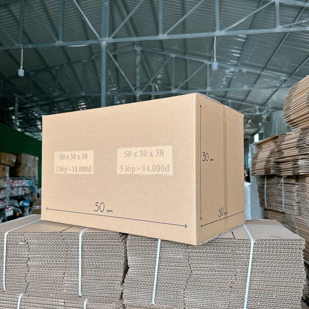 COMBO 10 HỘP CARTON 50x30x30 cm (3 lớp) | Shopee Việt Nam