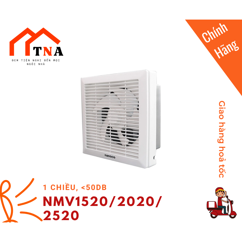 Quạt hút Nanoco gắn tường 1 chiều model NWV1520/ NWV2020/ NWV2520 (công ...