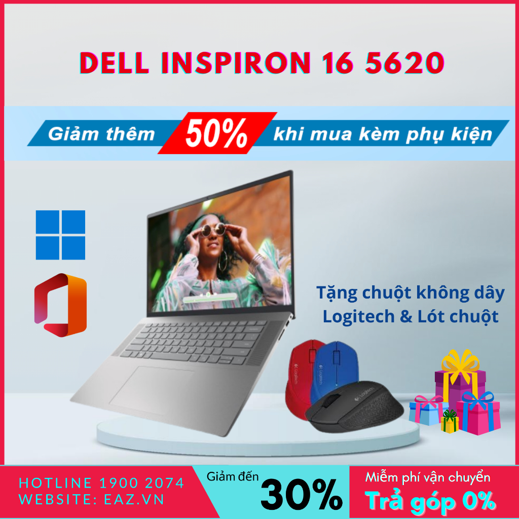 LapTop Dell Inspiron 5620 (N5620-I5P165W11SLU) | i5 _ 1240P | 16GB ...