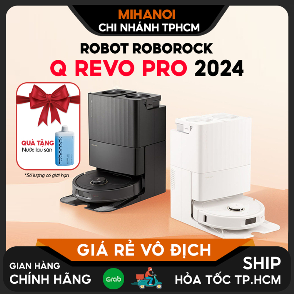 (Tặng Nước lau) Robot Hút Bụi Lau Nhà Roborock Q Revo Pro/ Q Revo S/ Q Revo - Lau Xoay 360 Độ ...