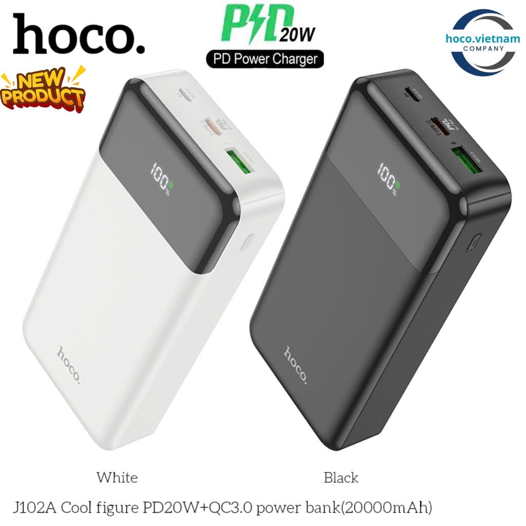 Sạc Dự Phòng Hoco J102A 20000mAh/ J102 10000mah Sạc Nhanh 20w,Cổng Type ...