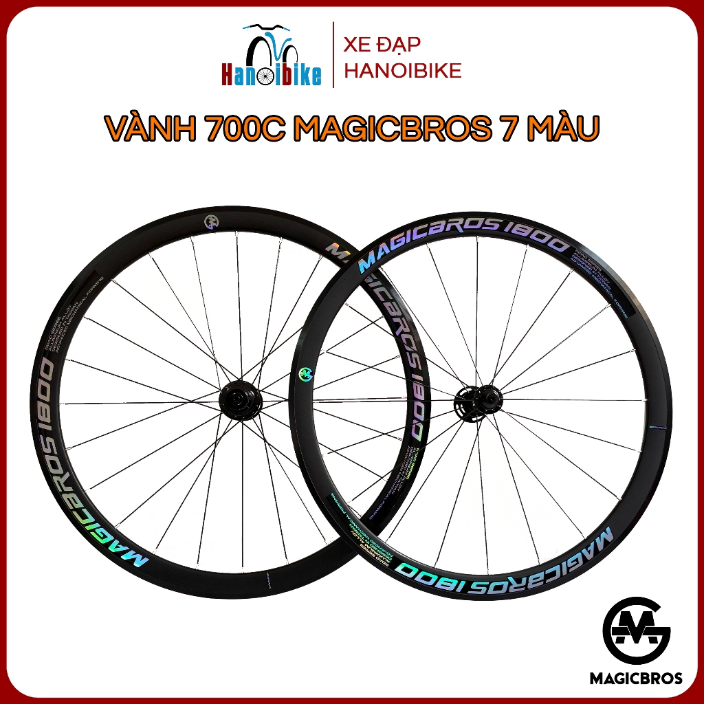 Vành xe đạp road Magicbros nhôm phanh má hub nhôm | Shopee Việt Nam