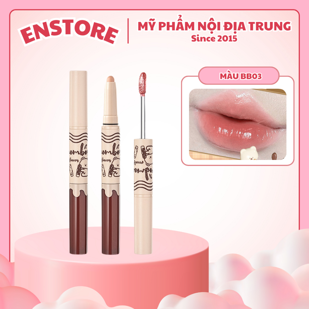 [LEEMEMBER] Son bóng và che khuyết điểm môi Leemember 2 đầu Chocolate Bar | Shopee Việt Nam