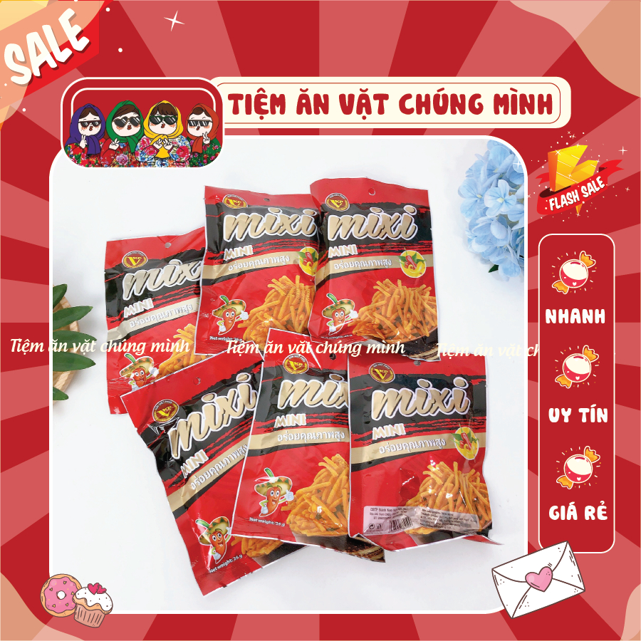 Bim bim tăm Mixi Mini, snack que cay Kim Việt Phát (gói 26g), đồ ăn vặt ...
